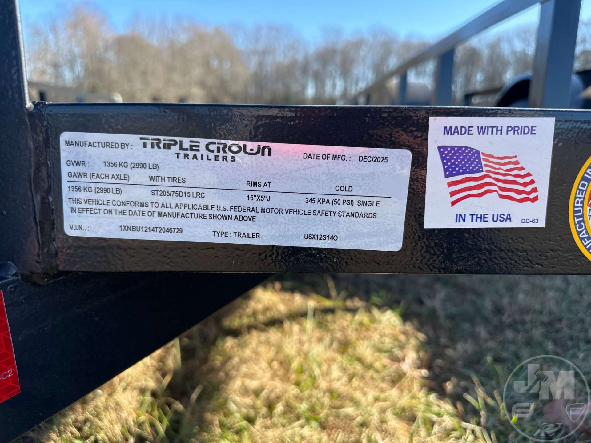 Used 2026 TRIPLE CROWN TRAILERS, INC 6X12S140 Tag-A-Long Trailer in ...