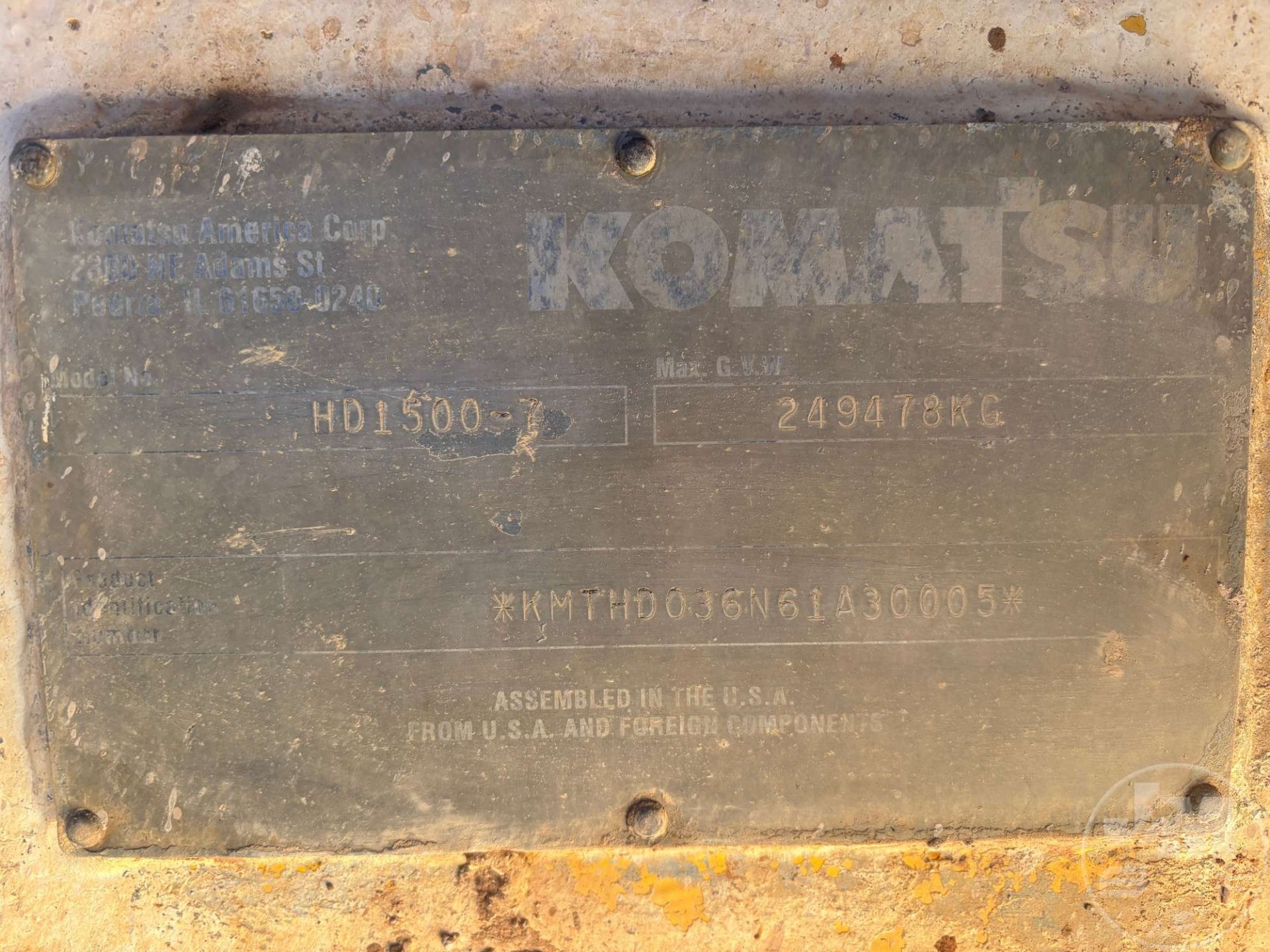 Used 2007 HD1500-7 RIGID FRAME WATER TRUCK in Kissimmee, FL | NextTruck